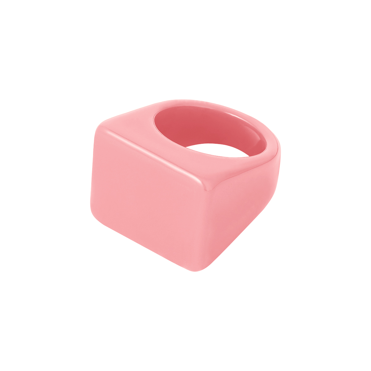 Rings : Yehwang Poly resin ring square Wholesale