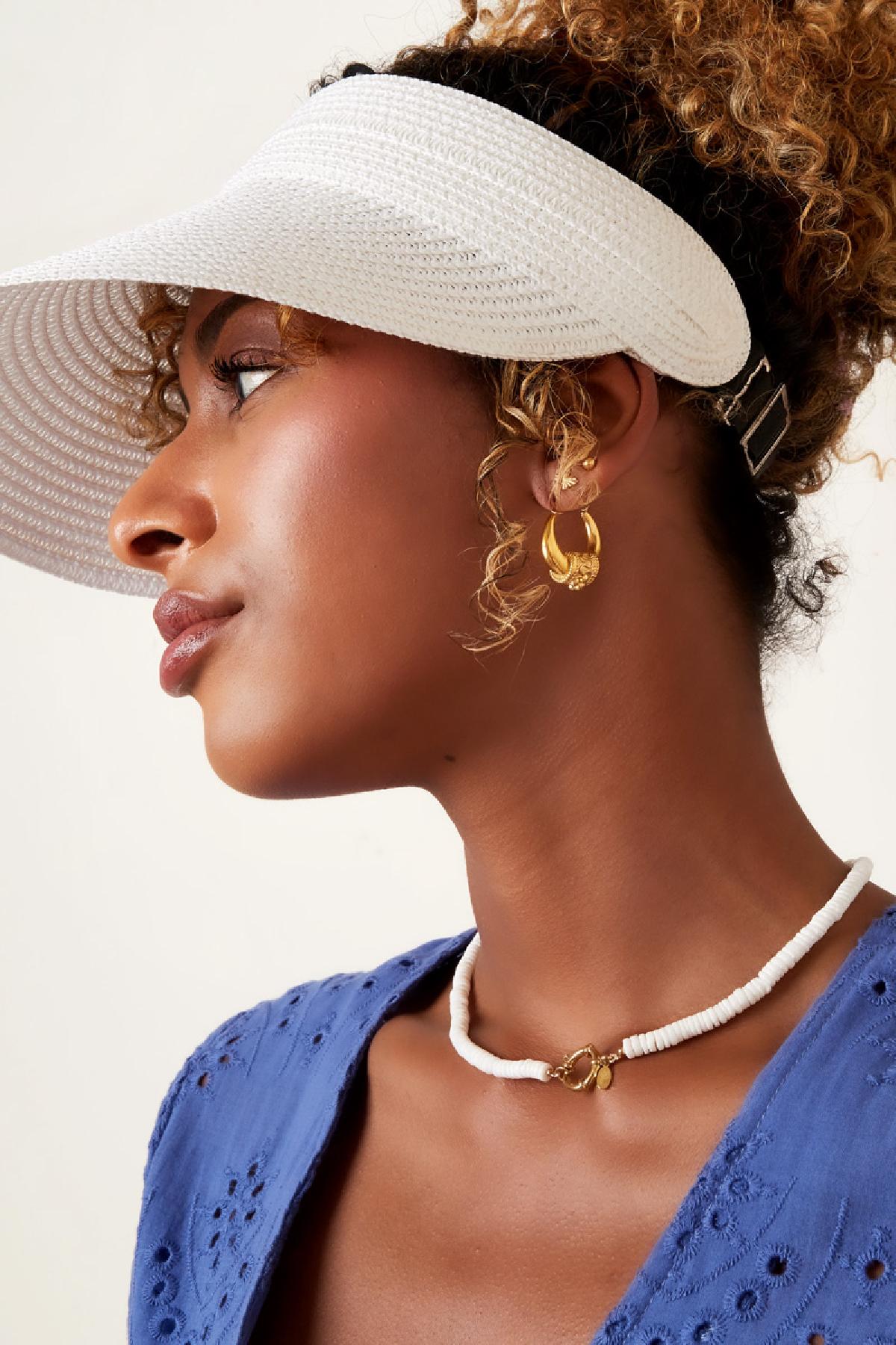 Sun Visor cap straw White Paper SKU0604430-004 White Wholesale ...